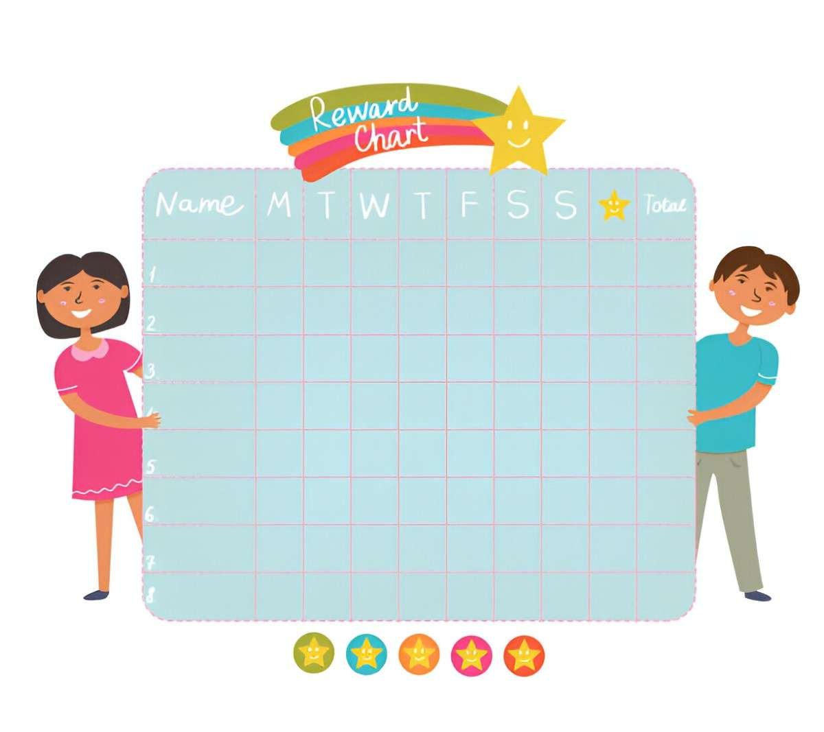 School Reward Chart Excel Template Free Download – The Fox Click : Free ...