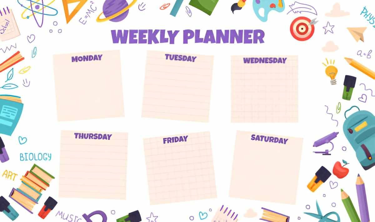 Weekly Lesson Plan Template Free Download – The Fox Click : Free Tools ...