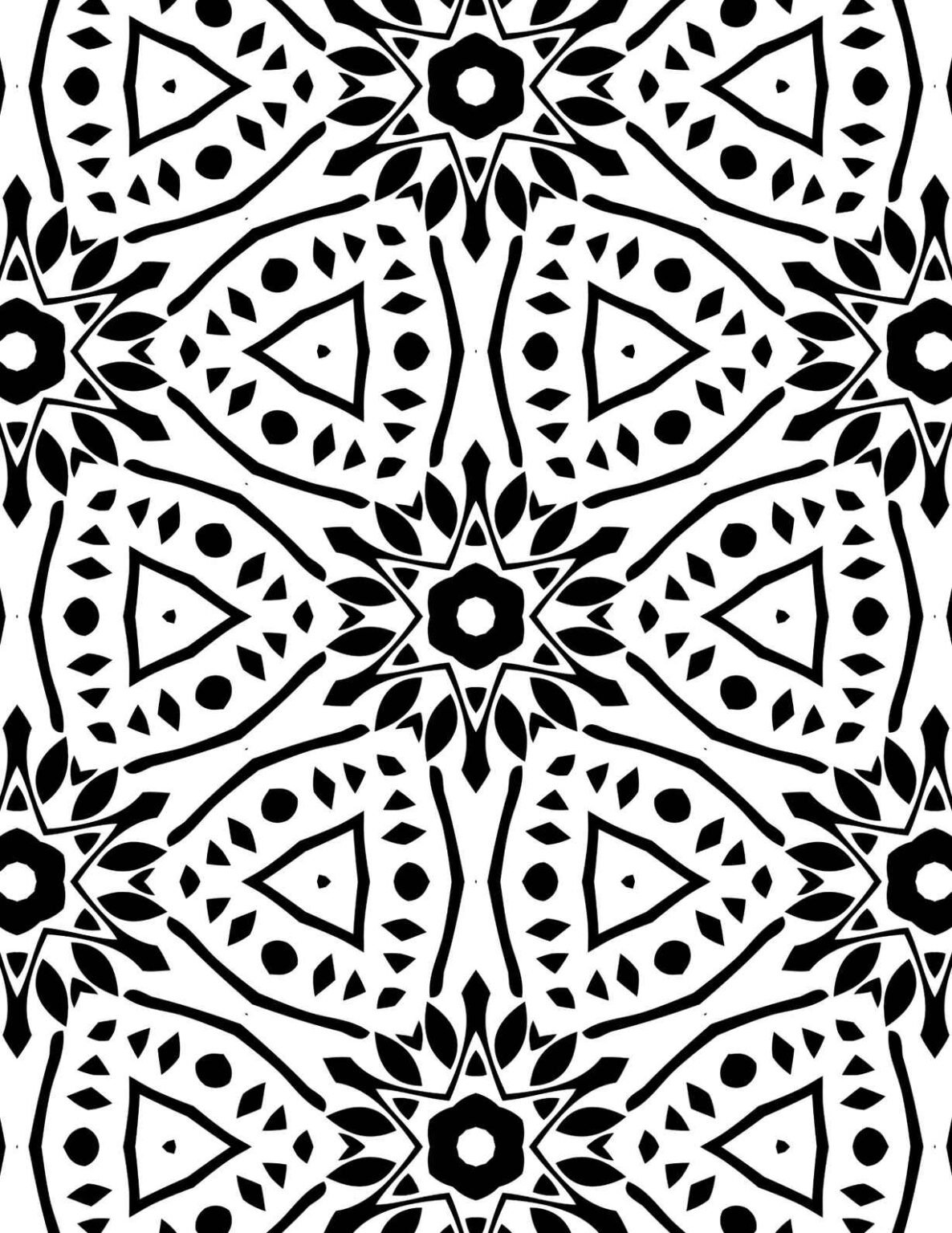 Geometric Flora Mandala: Free Downloadable Design for Creativity and ...
